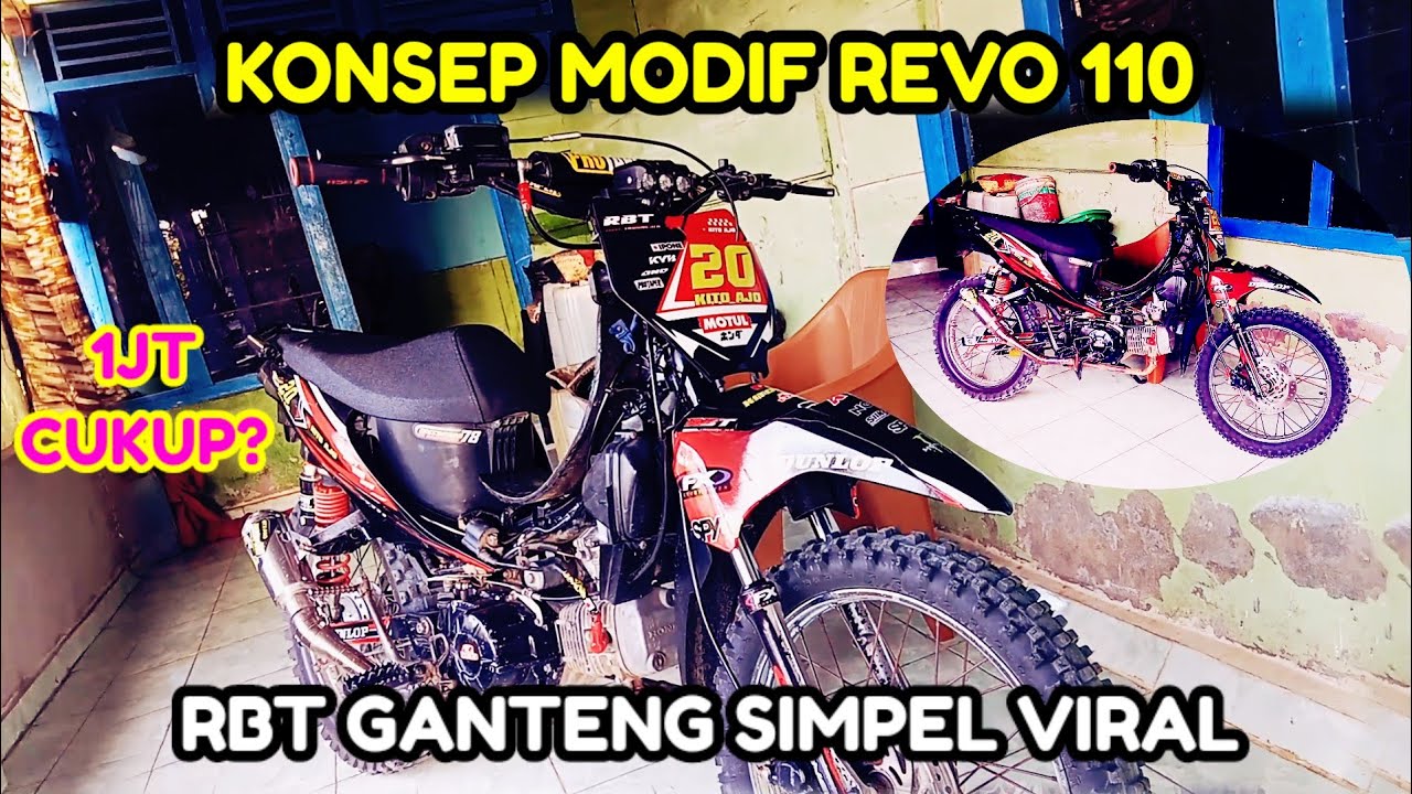 KONSEP MODIF REVO 110 RBT GANTENG SIMPEL VIRAL - YouTube