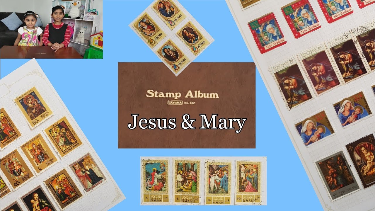 Our stamp collection - album1 (Jesus &Mary) - YouTube