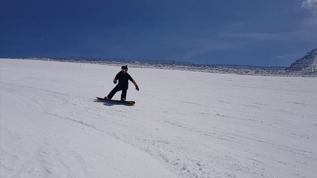 Fast Snowboarding 1080p, 106km/h, 106kmph, 66mph, Hintertux - YouTube