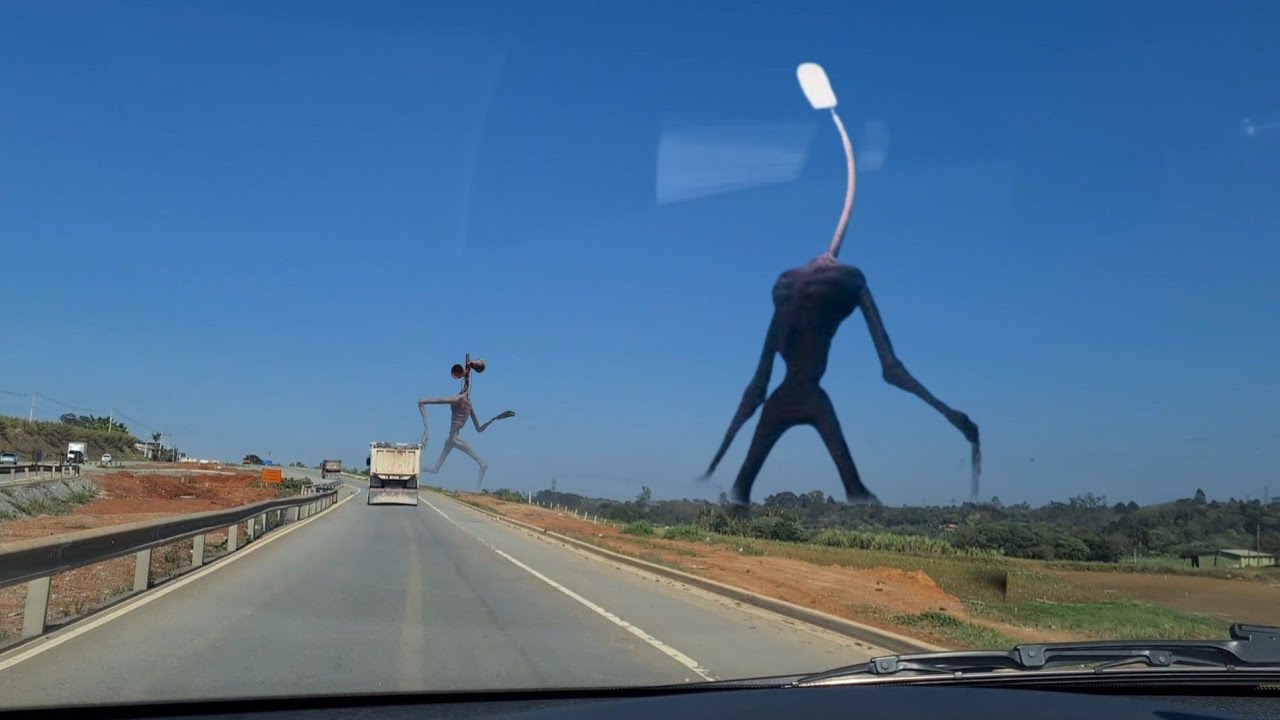 Siren Head Light Assustador na Estrada do interior (SCP ???) - YouTube