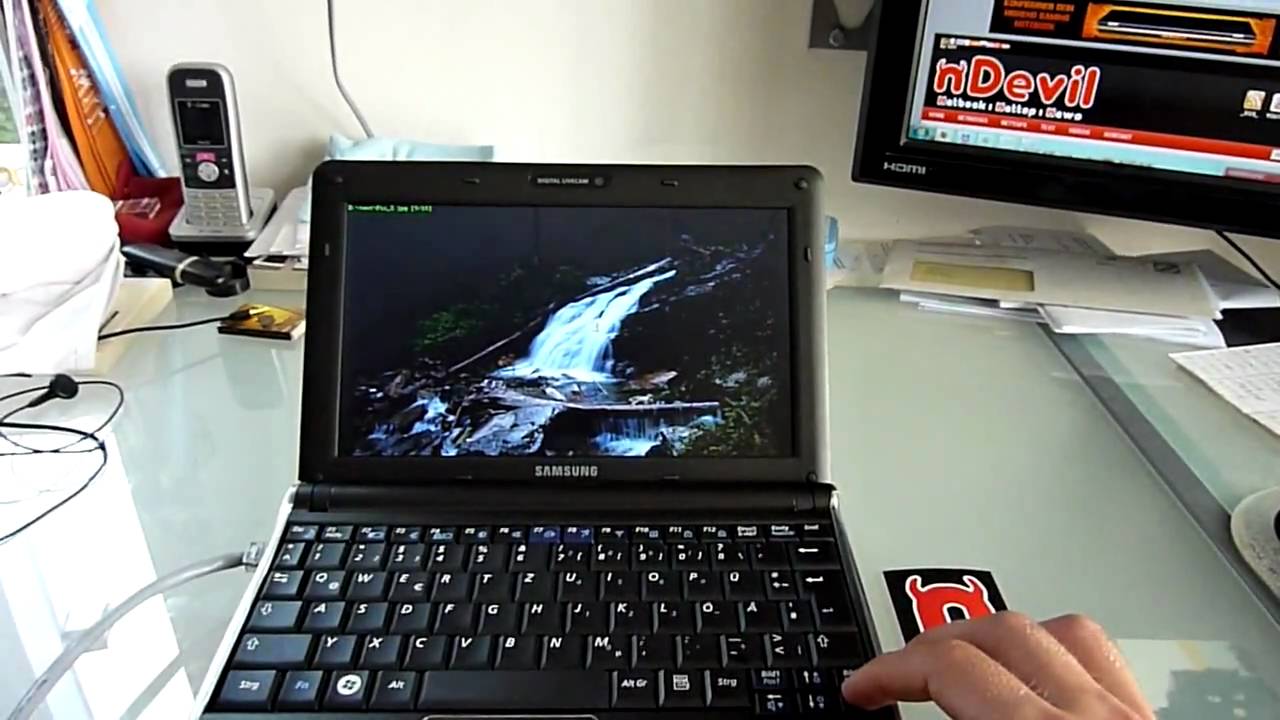 Samsung N140 Netbook HD Test (De) - YouTube