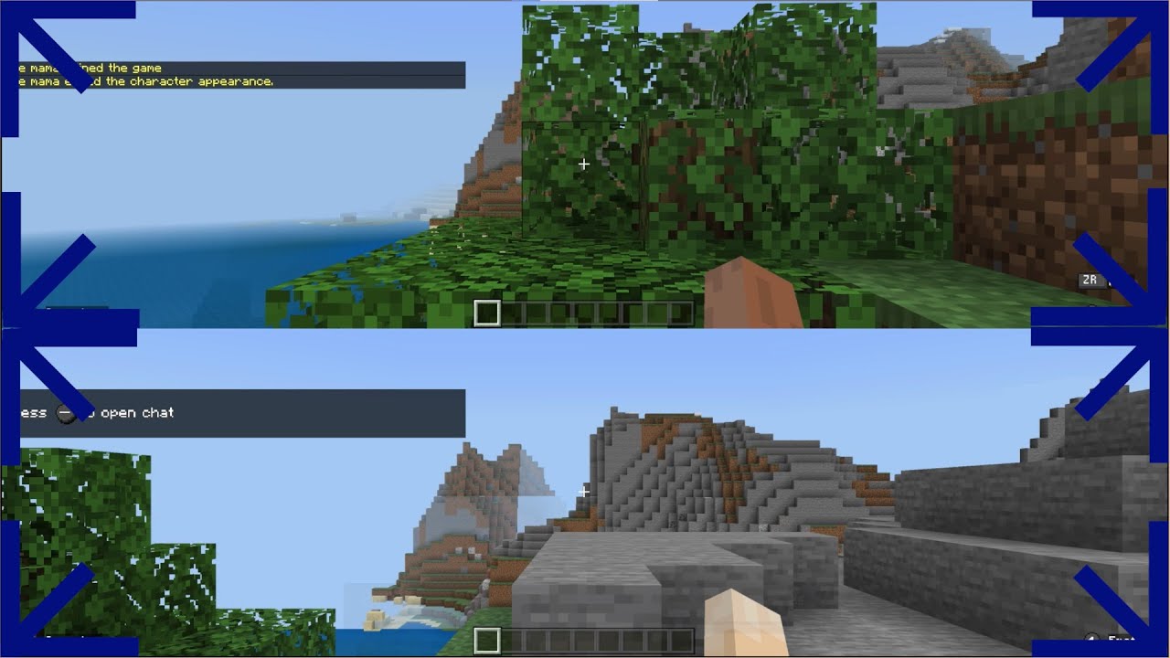 How To Fix 2 Player Split Screen Zoomed Screen View In Minecraft how-to-fix-2-player-split-screen-zoomed-screen-view-in-minecraft