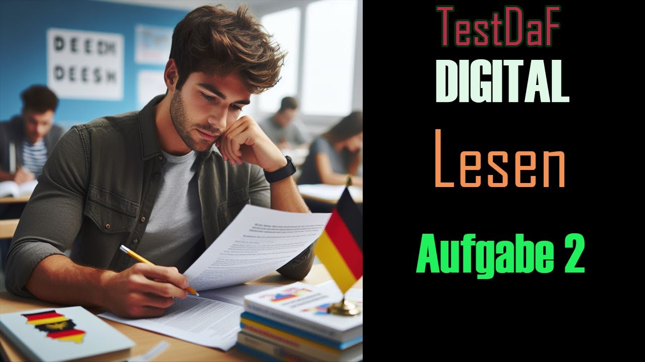 Digitaler TestDaF. Lesen. Aufgabe 2 - YouTube