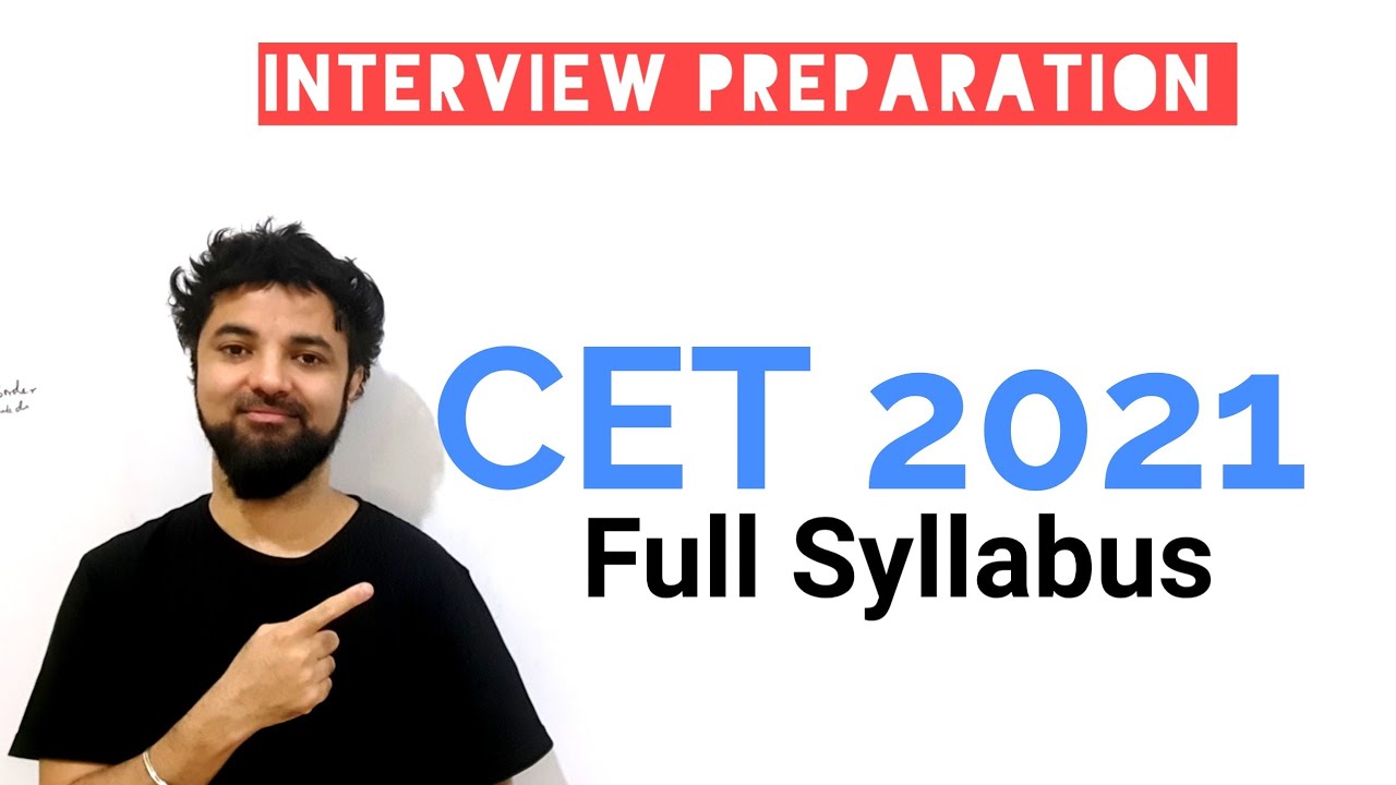 CET 2021 Full Syllabus | New Pattern | Lets Ruttofy the Syllabus - YouTube