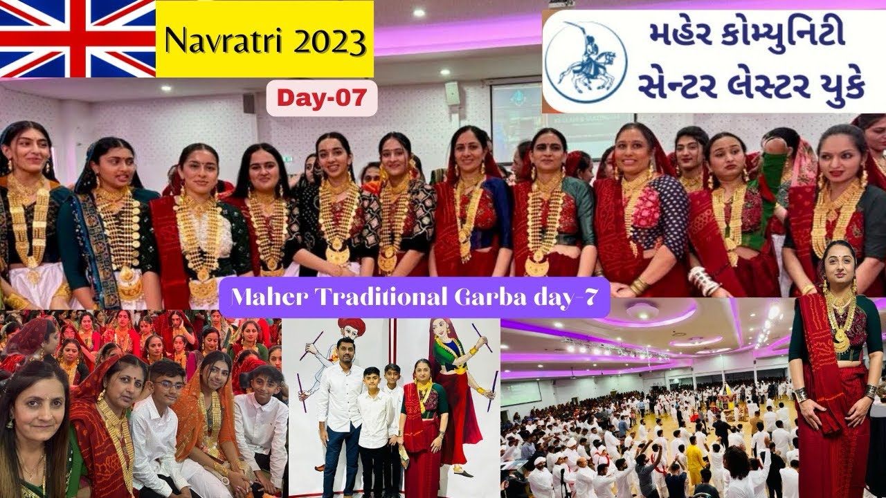 Maher Community Centre Leicester Uk Traditional Garba - Day 7 - YouTube