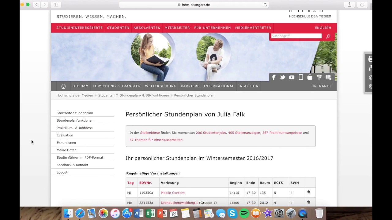 How to set up your personal timetable - YouTube