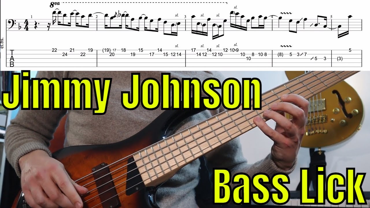 Learn a Jimmy Johnson Bass Lick with Bass TAB - Bass Practice Diary ...