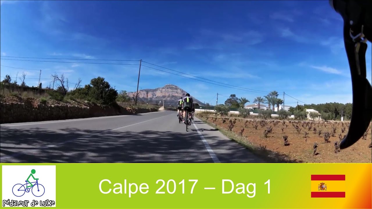 Calpe 2017 - Dag 1 : Kennismaking met onze Canyon fietsen - YouTube