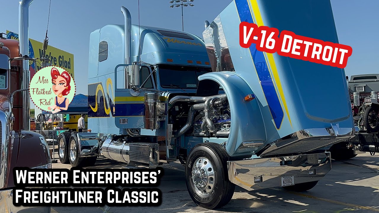 Werner Enterprises’ 1999 Freightliner Classic With V-16 Detroit Diesel ...