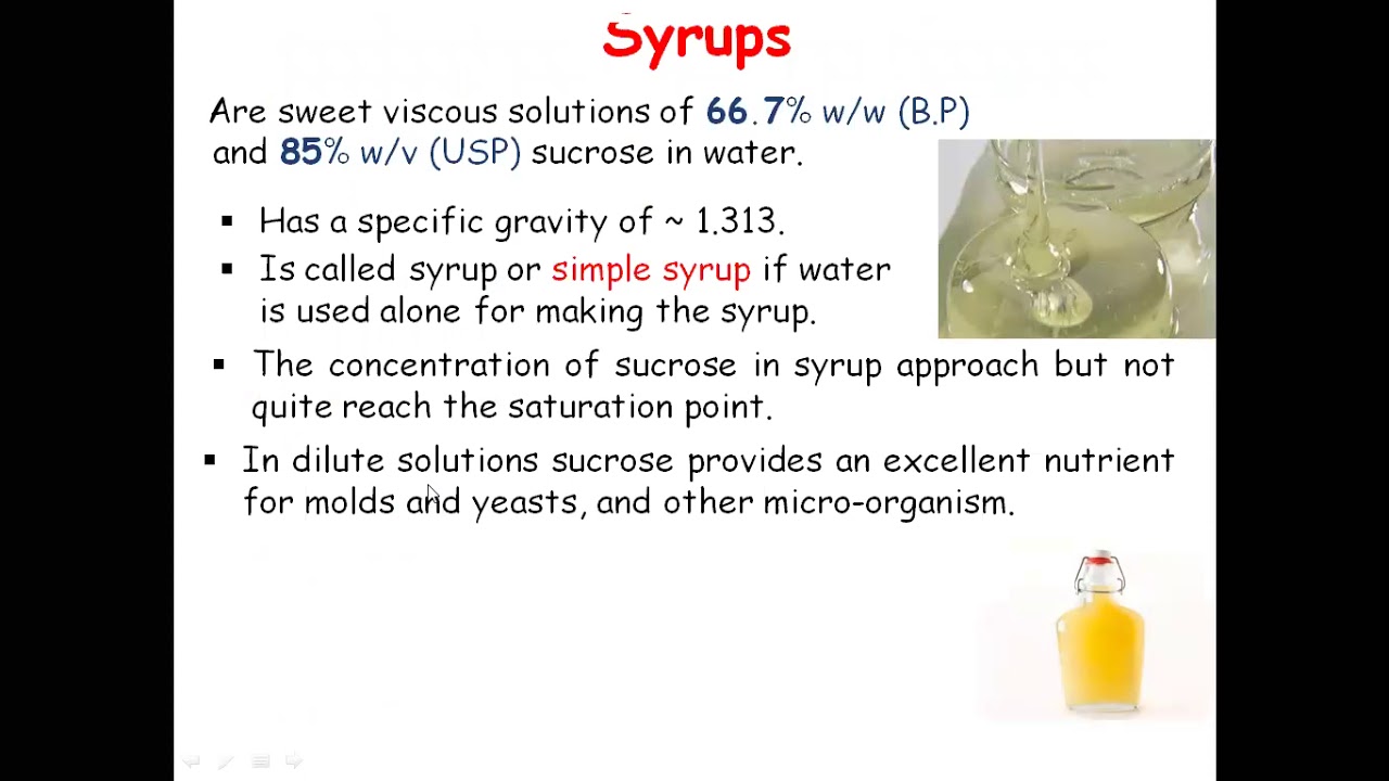 CH 7 - aqueous solution dosage form - YouTube