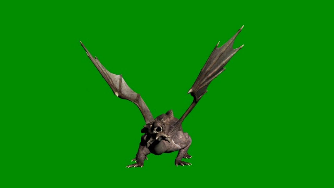 Greenscreen Footage - Dragon takes off - YouTube