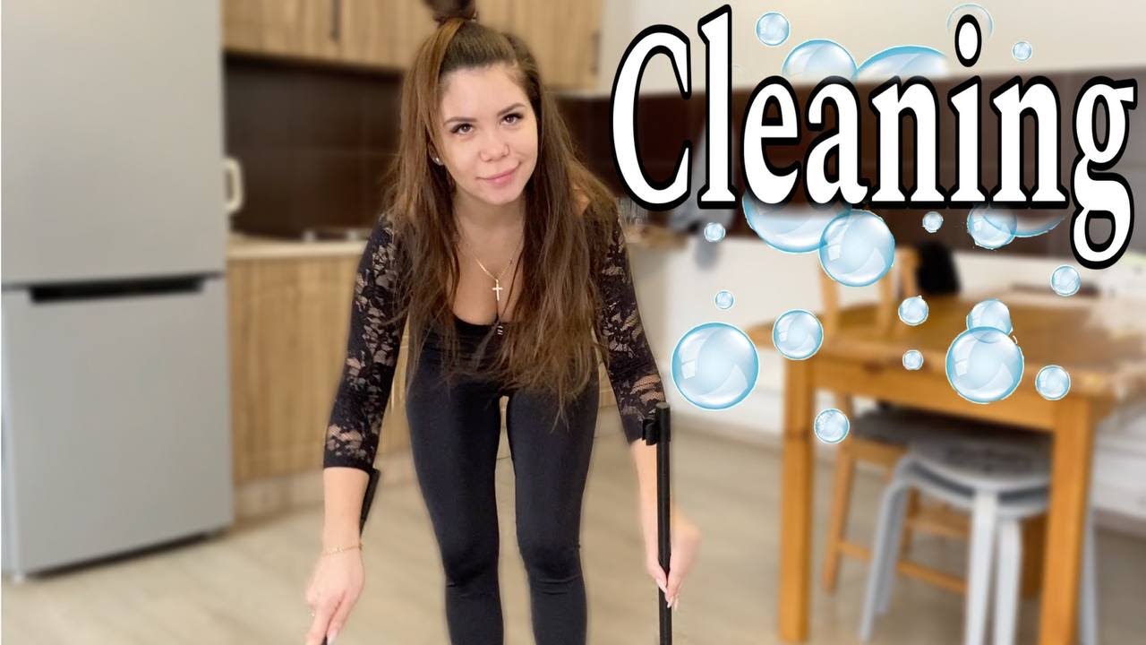 Epic Kitchen Cleaning Routine In Black Tights Turning Chores Into Chic Youtube