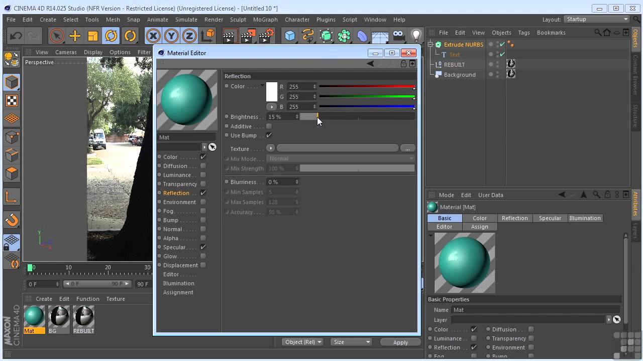 Cinema 4D Frontal Projection | Tutorial From Infinite Skills - YouTube