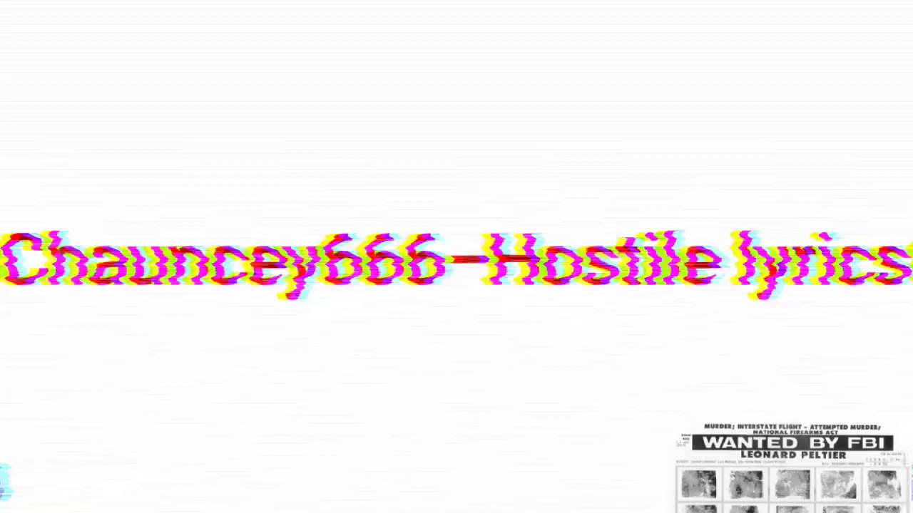 Chauncey666-HOSTILE (Lyrics)FLASH WARNING - YouTube