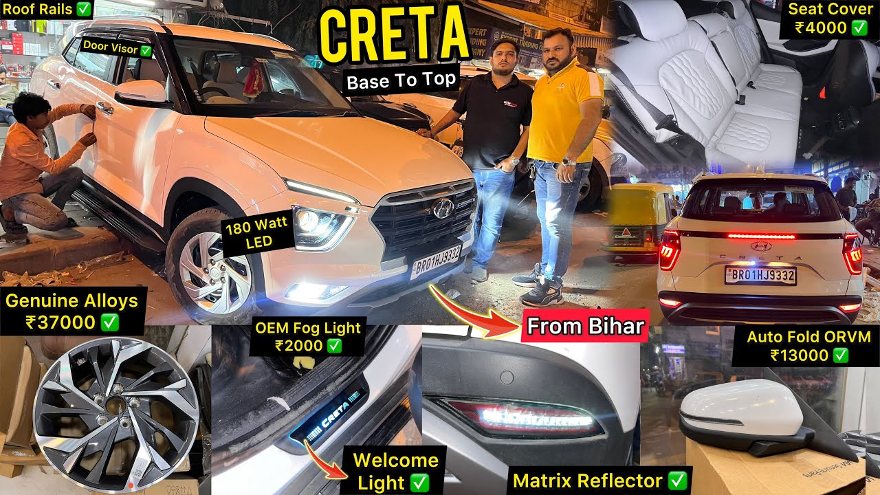 2023 Creta Base to Top Modification With Price Creta EX Modified 🔥 ...