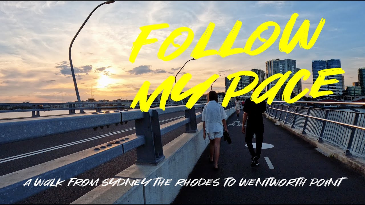 【超清4K】Follow my Pace：悉尼落日漫步 Rhodes to Wentworth Point sunset walk ...