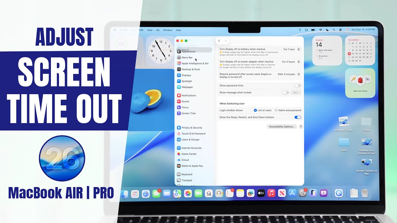 How to Adjust Screen Timeout on MacBook! [Stop Mac From Sleeping] - YouTube
