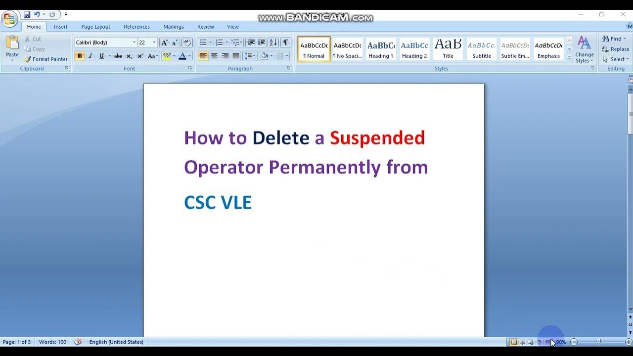 Operator Delete/Remove permanantly from CSC VLE - YouTube