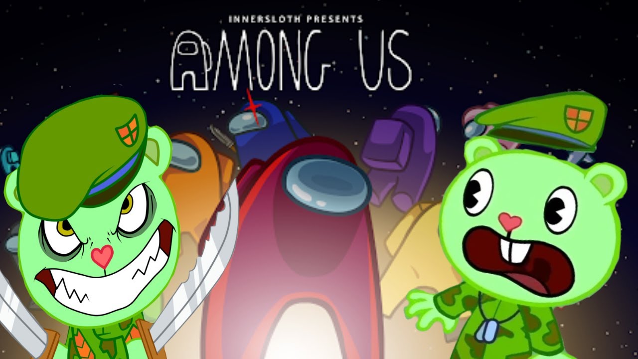 flippy and fliqpy play among us #happytreefriends #fliqpy #flippy - YouTube