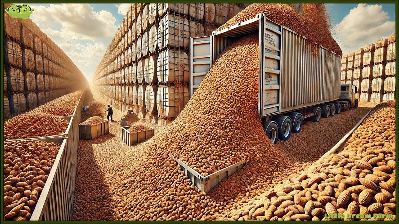 Almonds Mega Factory: Processing Millions of Almonds Using Modern ...