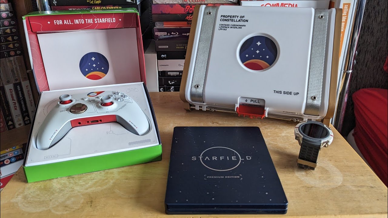Starfield Constellation Edition and Xbox Controller Unboxing - YouTube