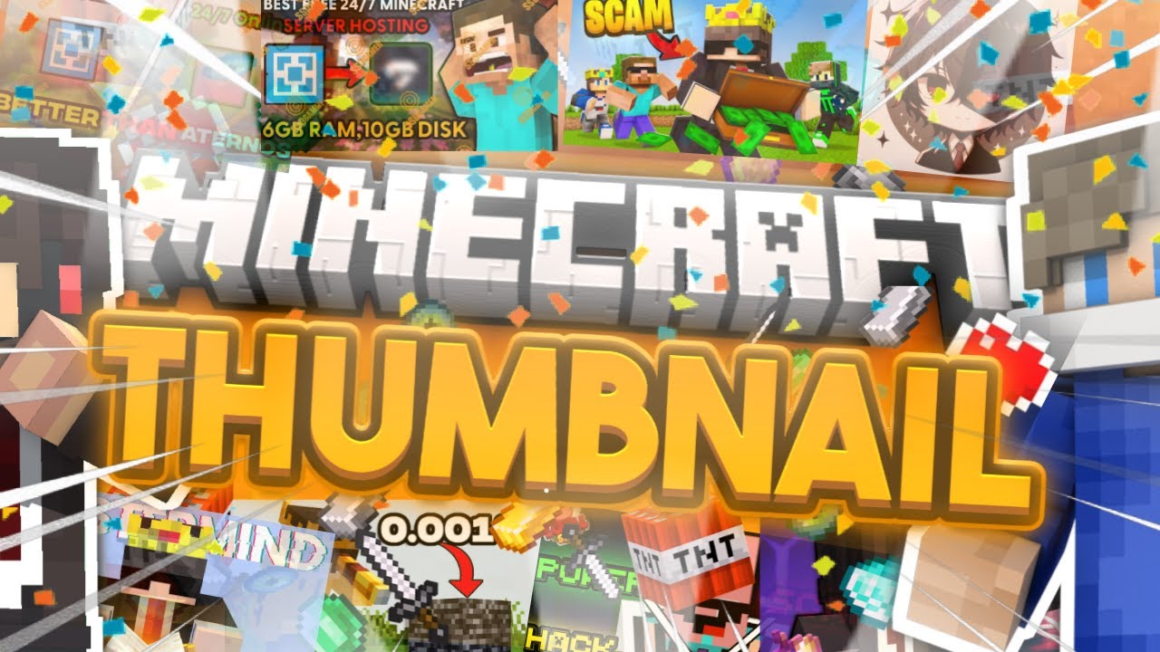 TOP MY GREATEST MINECRAFT THUMBNAILS | MINECRAFT BEST THUMBNAILS ...