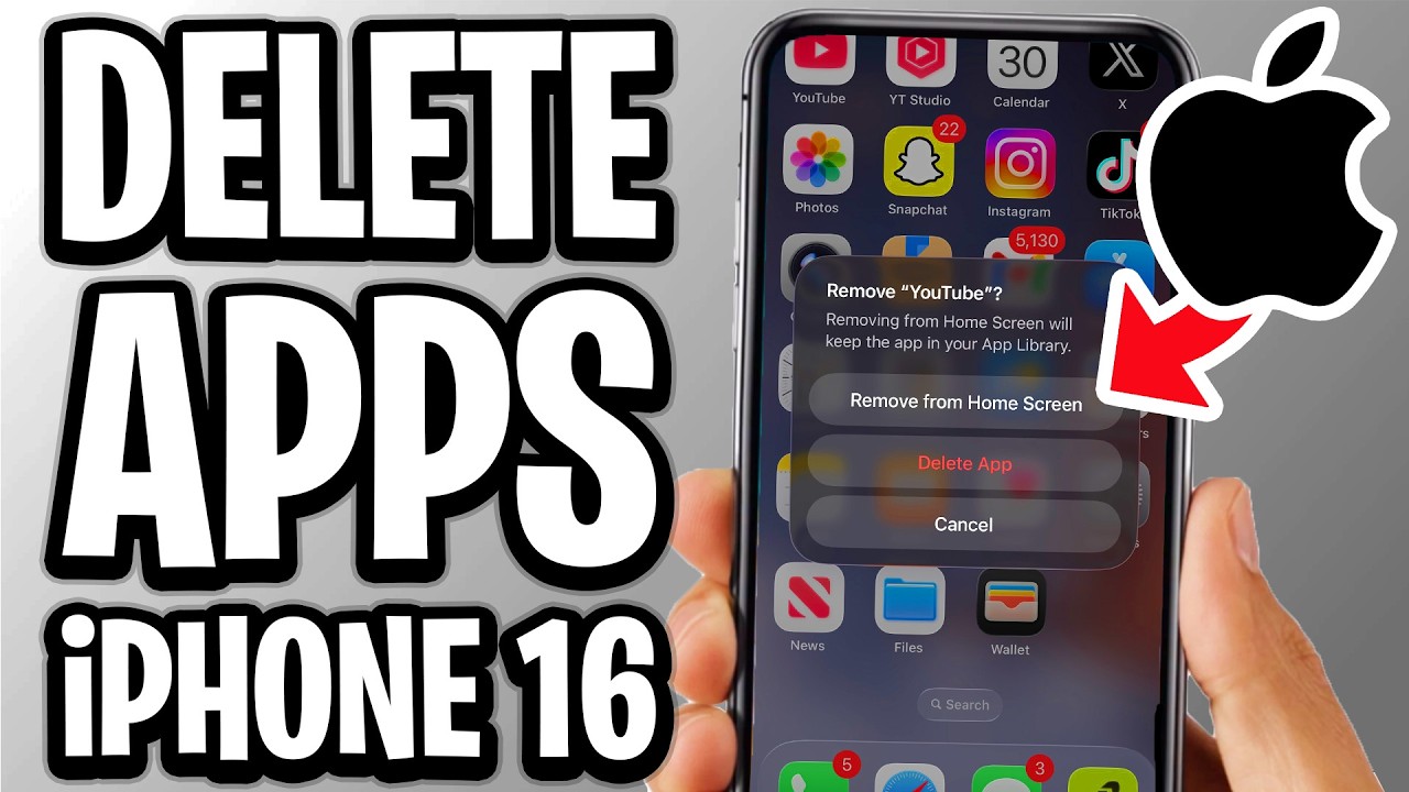 How To Delete Apps On iPhone 14 - Full Guide - YouTube