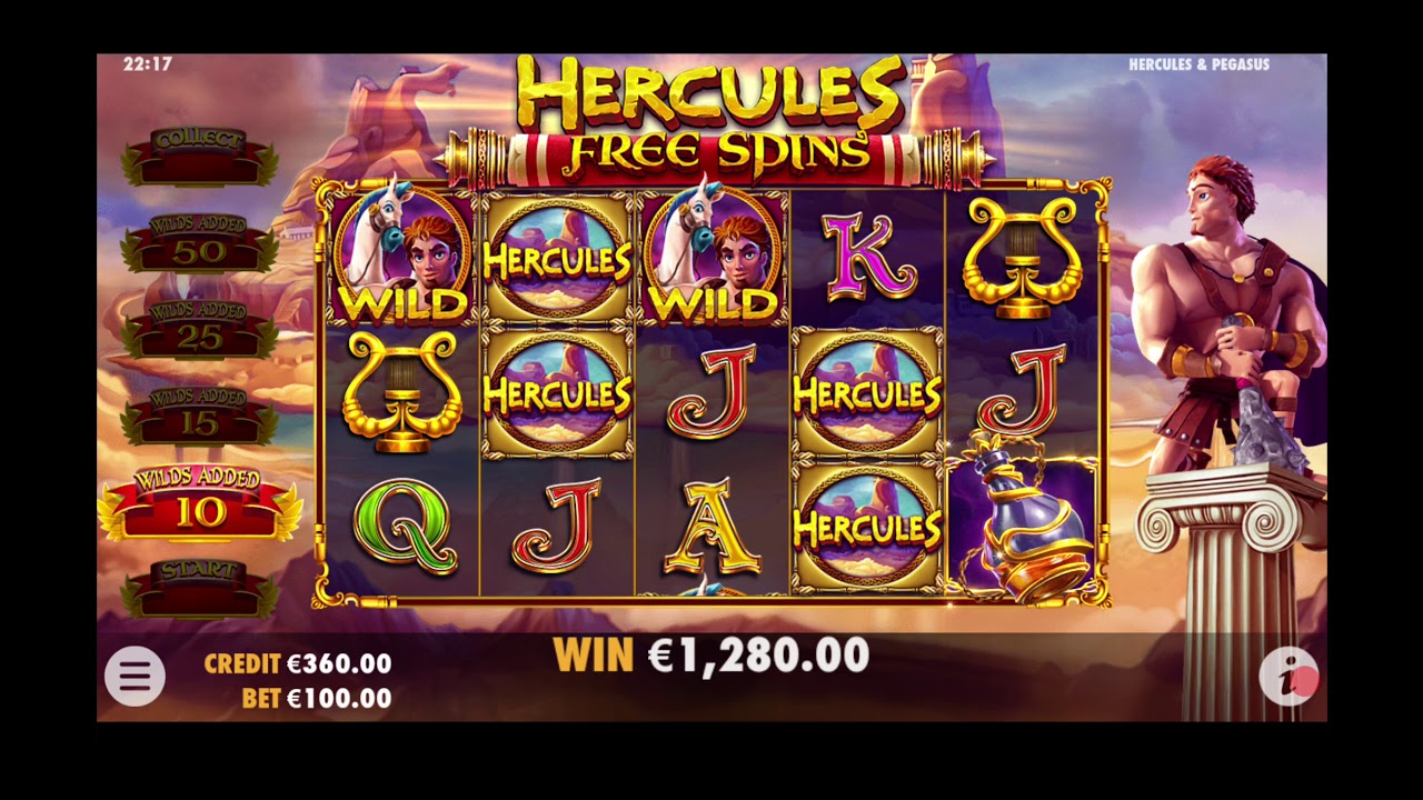 Hercules & Pegasus - new slot epic big win - YouTube