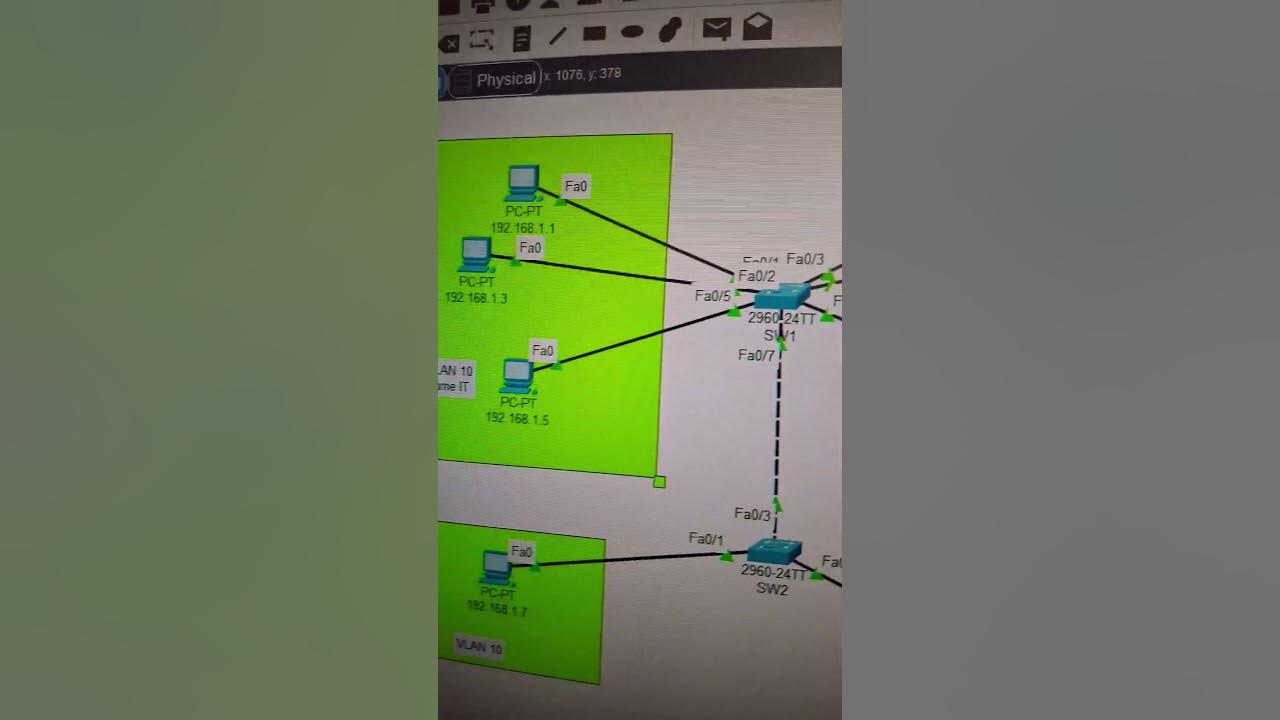 Vlan lab in cisco packet tracer for multiple vlan #ciscoccna #networksimulation #ciscose - YouTube
