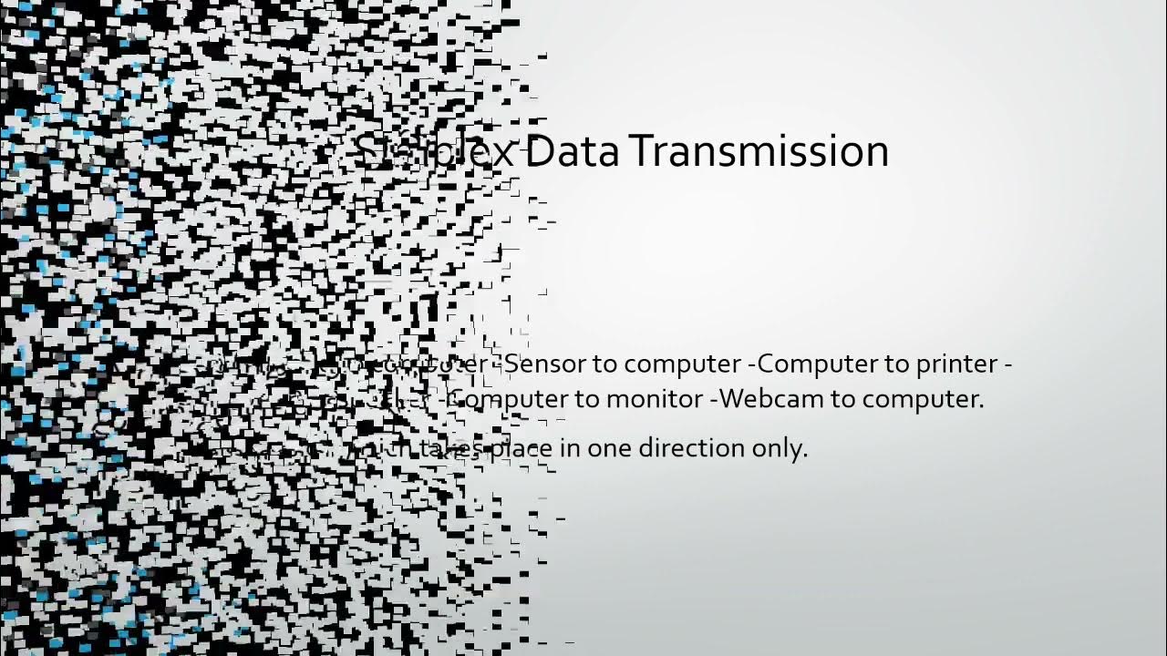 Computer Science Topic 3a Data Transmission IGCSE - YouTube