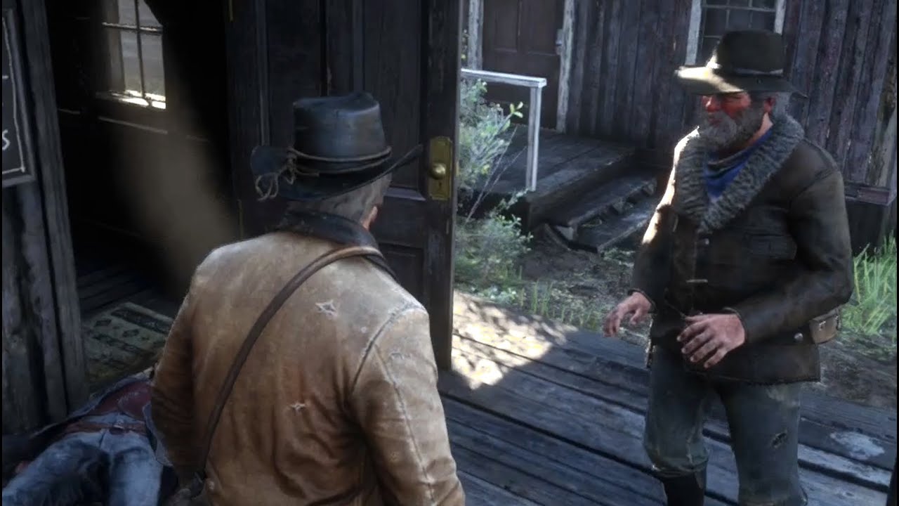 RDR2 - Arthur found Uncle near a Saloon, and helped him - YouTube