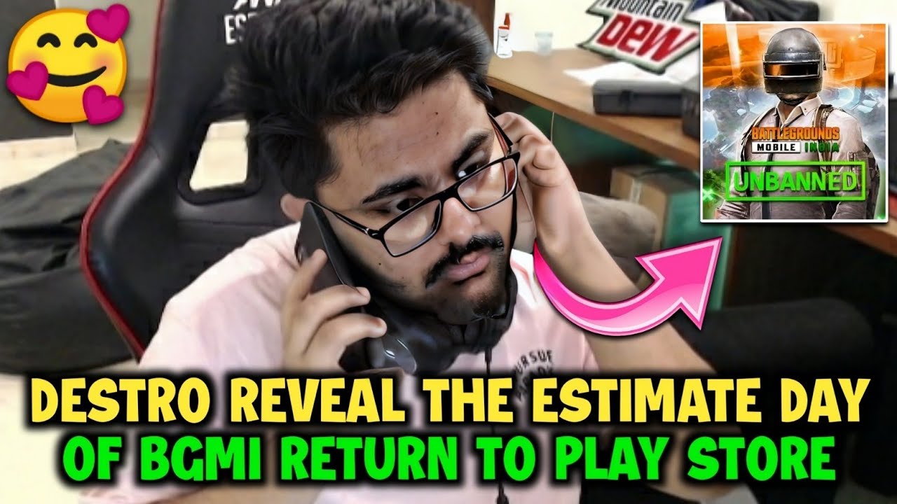 Destro On Expected Date For Bgmi Return In Play Store, ~ Destro Call ...