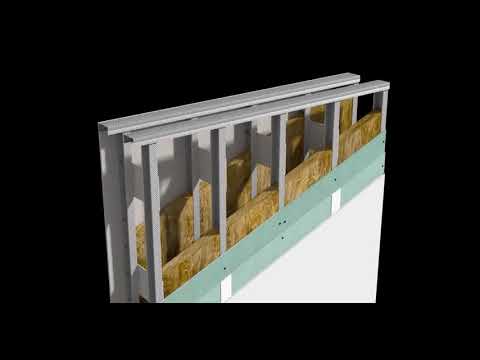 Knauf Wall Systems W116 WR Structure Animation - YouTube