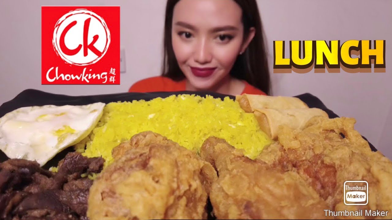 CHOWKING CHINESE-STYLE FRIED CHICKEN + TAPA + LUMPIA MUKBANG - YouTube