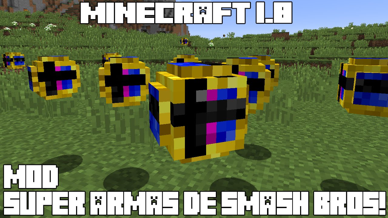 Minecraft 1.8 MOD SUPER ARMAS DE SMASH BROS! Final Smash Mod Español ...