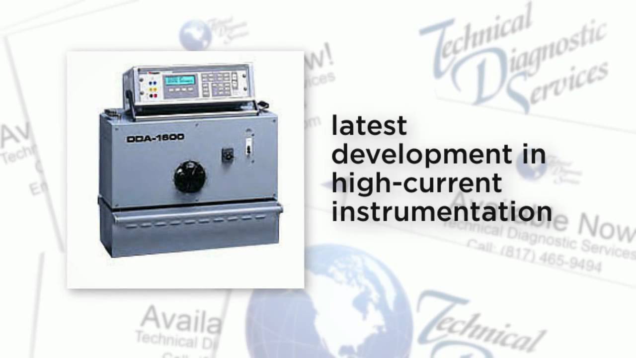 TDS Presents Megger DDA 1600 High Current Test Set - YouTube