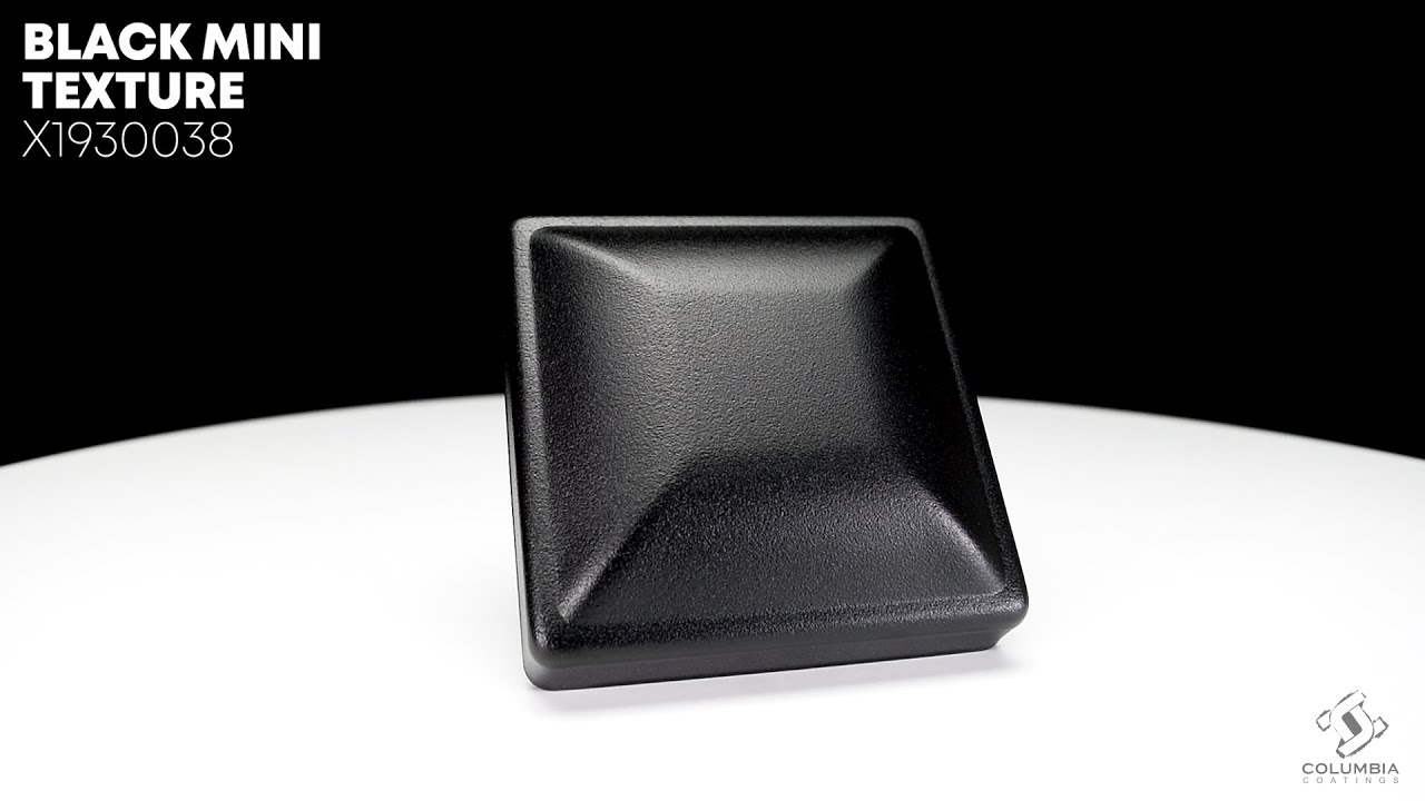 Black Mini Texture - Columbia Coatings - YouTube