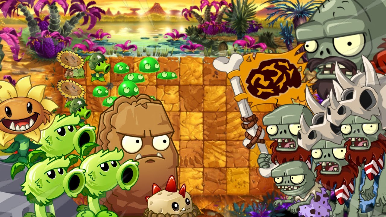 Um primitivo dia normal - Plants vs Zombies 2 - YouTube