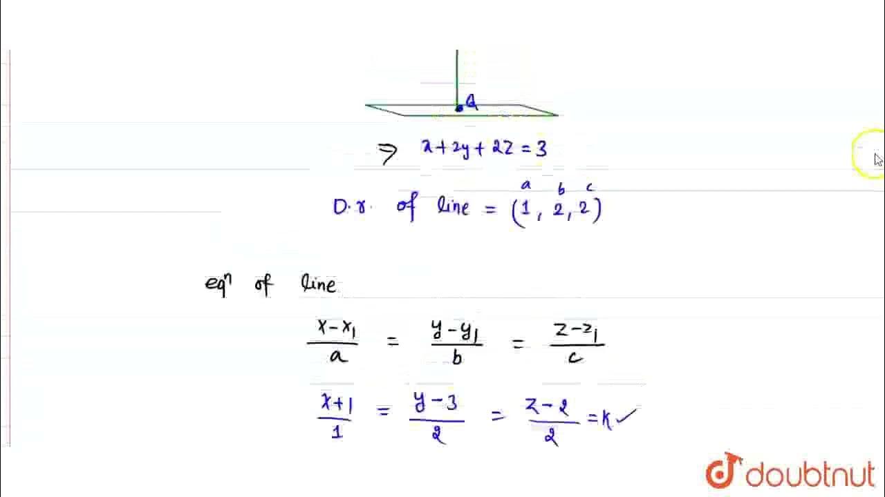 Find The Equations Of The Line Through 1 3 2 And Perpendicular To find-the-equations-of-the-line-through-1-3-2-and-perpendicular-to
