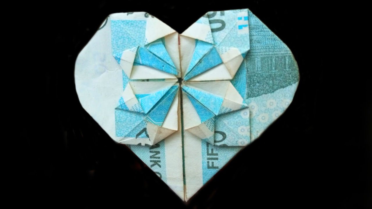 10 Rupees Heart/ for loved ones.💖दिल | Money Heart Origami / Craft ...