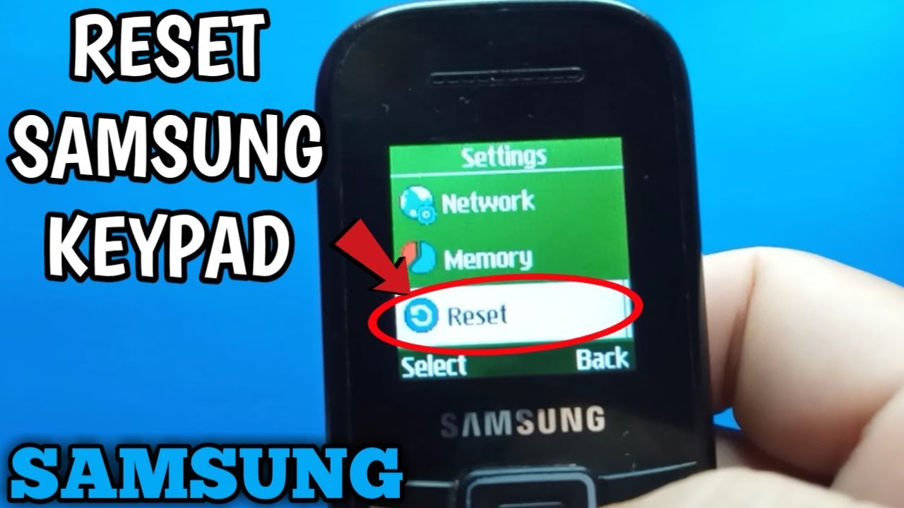 How to reset Samsung keypad mobile phone - YouTube