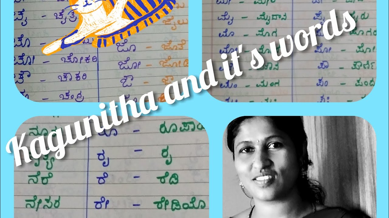 Gunithaakshara|Creative learning method of gunithakshara and it's words ...