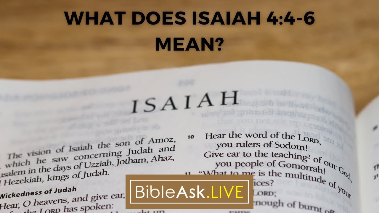 What does Isaiah 4:4-6 mean? - YouTube