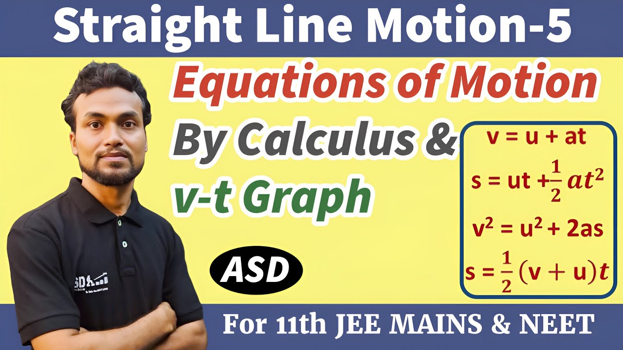 SLM-5 | Uniformly Accelerated Motion | Equations of Motion by Calculus ...