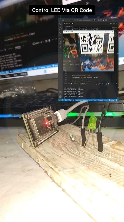 Control LED Through QR Code Using ESP32 Board and OpenCV Python - YouTube
