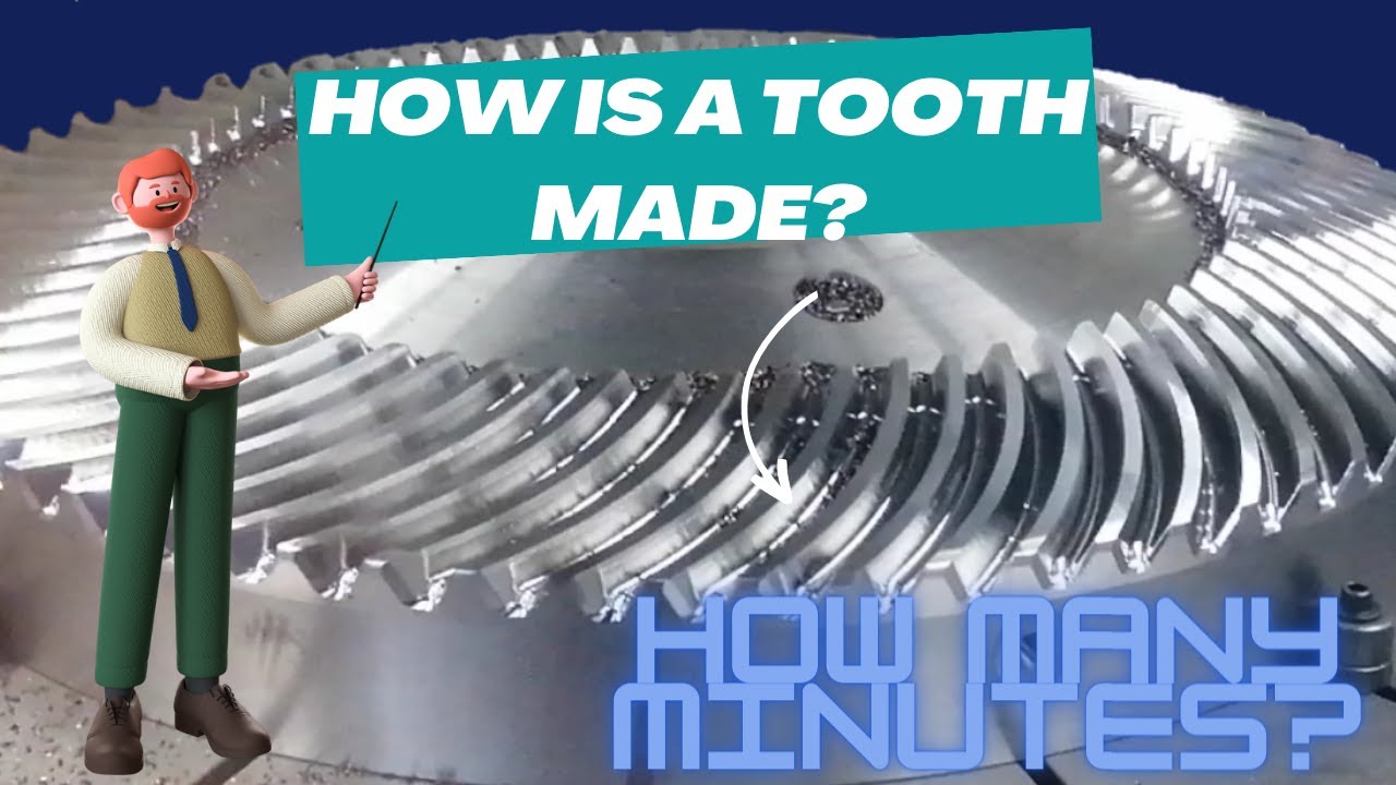 How long does one tooth take?BIG GEAR WITH ARC TEETH.#howtomake #discovery #technology # ...