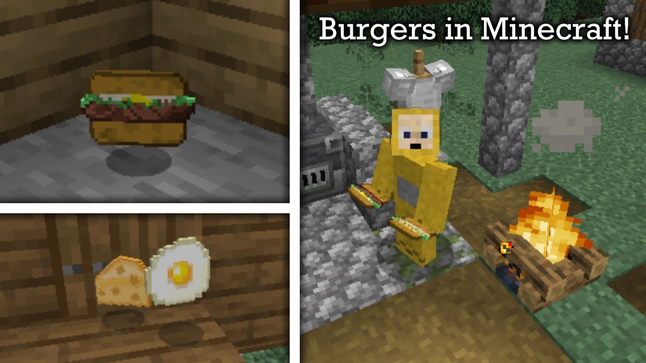 How To Make Burgers in Minecraft! - YouTube