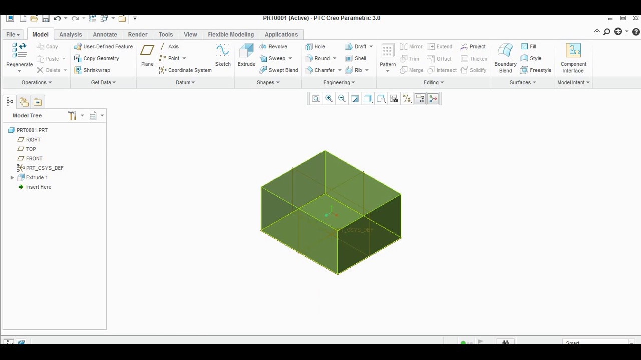 PANNING ZOOMING REFIT ROTATE TURNING IN CREO PARAMETRIC - YouTube
