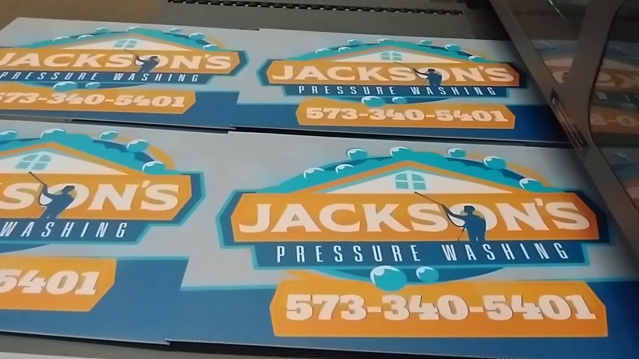 Yard Signs for your Power Washing business - YouTube