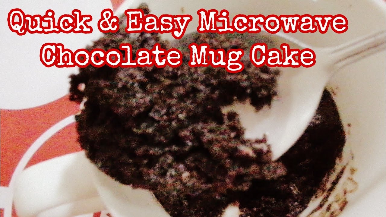 Quick and Easy Microwave Chocolate Mug Cake - YouTube